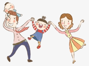 Download Png - Family Dancing Cartoon Png - 1500x1501 PNG Download - PNGkit