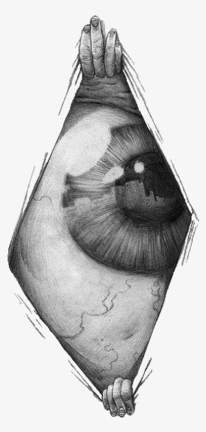 Tumblr Static - Artistic Eye Drawing - 500x734 PNG Download - PNGkit