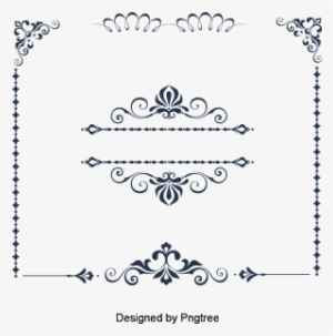 European Vintage Lace Text Box, Text Bottom Frame, - Portable Network ...