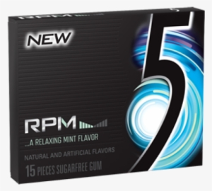5 Gum Logo Png - Wrigley 5 Rpm Mint Sugarfree Gum Sticks - 800x800 PNG ...