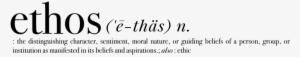 Ethos - Definition - Stillmotion - 1000x625 PNG Download - PNGkit