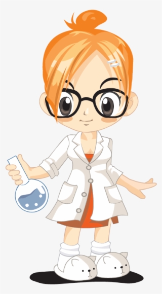 Lab Coat Cartoon Character - 541x764 PNG Download - PNGkit