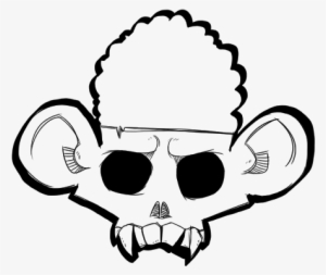 Project - Monkey Skull Logo - 530x447 PNG Download - PNGkit