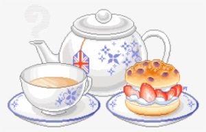 Teacup Drawing Aesthetic - Scones And Tea Drawing - 500x319 PNG ...