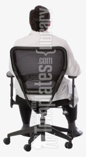 Rear View, Back, Sitting, Seated, Image Series 145a, - Office Chair ...