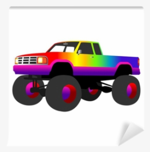 Rainbow Pick Up Truck - 400x400 PNG Download - PNGkit