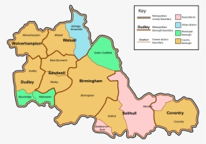 West Midlands County - Counties In West Midlands - 3358x2443 PNG ...