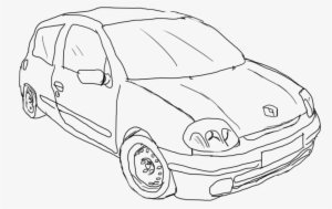 Renault Realistic Drawing - Renault Clio Drawing - 900x568 PNG Download ...