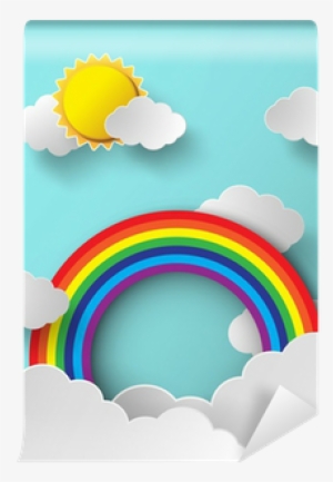 Abstract Paper Rainbow - Banner Cartoon Background - 400x400 PNG ...