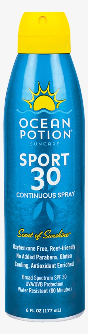 Ocean Potion Sport Spf 30 Continuous Spray 6 Oz - Oxybenzone Free Spray Sunscreen - 1000x1000 ...