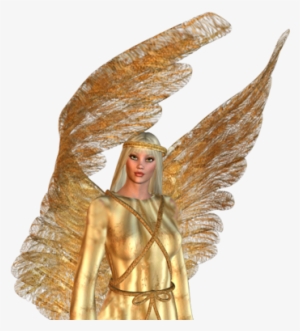 Angels Transparent Gold - Gold Angel Png - 400x400 PNG Download - PNGkit