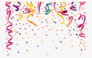 Confetti Clipart Curly - Transparent Background Celebration Png ...