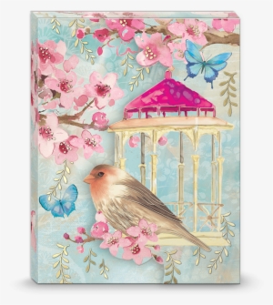 Birdcage Portfolio Pocket Note Pad - Punch Studio Note Pad Inside ...