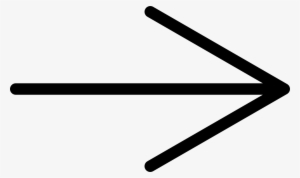 Thin Right Straight Arrow - Right Direction Icon - 980x582 PNG Download ...