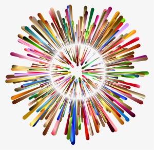 Big Image - Colorful Explosion Clip Art - 2308x2254 PNG Download - PNGkit