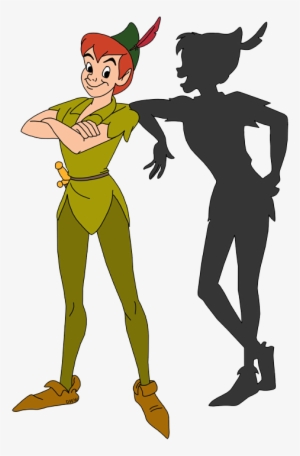 Peter Pan Standing With His Shadow - Peter Pan And Shadow Clipart ...