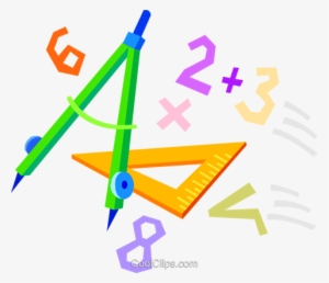 School Math Supplies Royalty Free Vector Clip Art Illustration - Maths ...