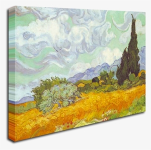 Cornfield With Cyprusses - Vincent Van Gogh - 500x440 PNG Download - PNGkit