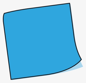Blue Clipart Post It - Post It Icone Png - 600x580 PNG Download - PNGkit