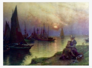 Georges Maroniez, Awaiting His Return, 1930's Lithograph - Lithography ...