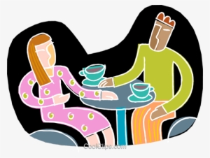 Conversation Over Coffee Royalty Free Vector Clip Art - 480x362 PNG ...