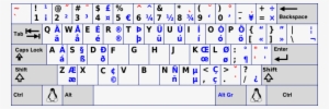 Us International Keyboard Layout - 688x231 PNG Download - PNGkit