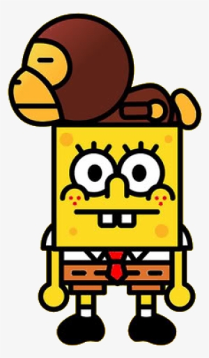Spongebob And Bape - 446x444 PNG Download - PNGkit