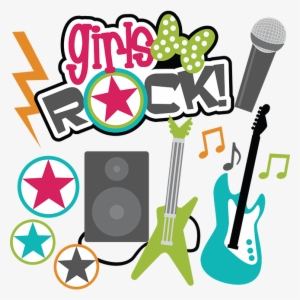 Girls Rock Svg Scrapbook Collection Teen Svg Files - Girls Rock Clip ...