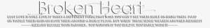 Broken Heart Png Collection - Calligraphy - 1600x592 PNG Download - PNGkit