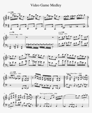 Video Game Medley Sheet Music 1 Of 9 Pages - Tình Thôi Xót Xa Piano ...