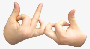 Blood Gang Sign Png - Blood Gang Hand Sign Png - 500x292 PNG Download ...