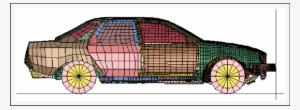 Finite Element Model Of Frontal Crash Test - Crash Test - 671x248 PNG ...
