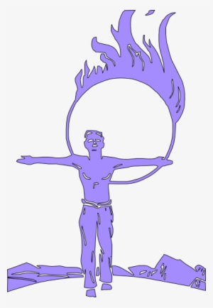 How To Set Use Circus Jumping Through Fire Clipart - 414x599 PNG ...