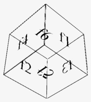 3d Cube Skeleton - Technical Drawing - 376x395 PNG Download - PNGkit
