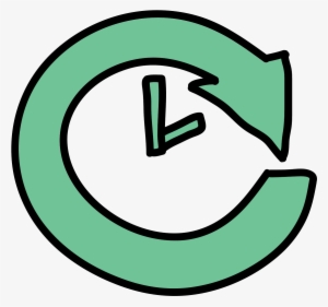 The Past Icon Is A Represented With A Clock - Portable Network Graphics ...