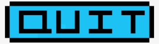 Quit Button - Pixel Quit Button Transparent - 10240x3520 PNG Download ...