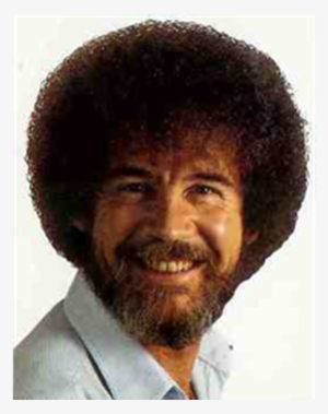 Bob Ross Afro Png Svg Black And White Library - Bob Ross - 352x352 PNG ...