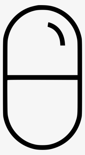 Png File Svg - Oval Pill Line Art - 540x980 PNG Download - PNGkit