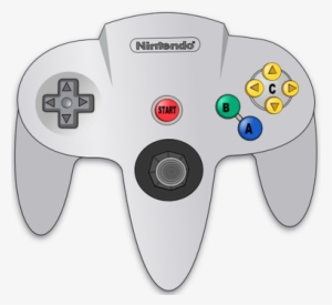 Drawn Controller Nintendo 64 - Control Nintendo 64 Vector - 381x350 PNG ...