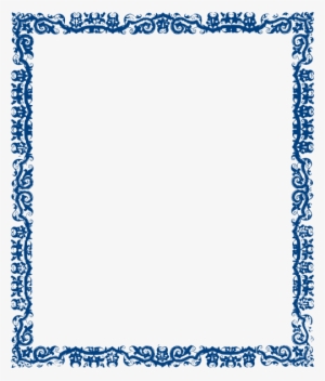 Frames Border Clipart Graphics - Light Blue Flower Border Design ...