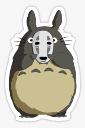 "totoro Spirited Away Mask" Stickers By Alexcool - Totoro Im Not Here ...