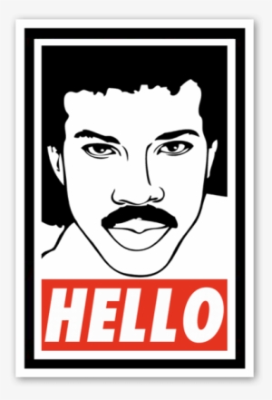 Obey Lionel Sticker - Lionel Richie - 415x600 PNG Download - PNGkit
