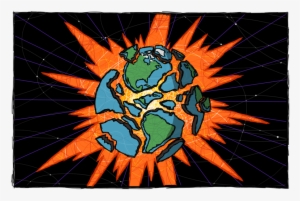 The Earth Explodes - Earth Exploding Png - 800x536 PNG Download - PNGkit