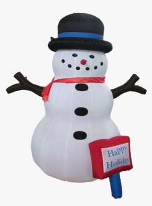 20 Foot Inflatable Snowman - Snowman Inflatable - 453x600 PNG Download ...