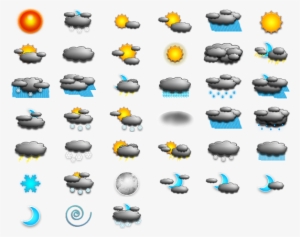 Msn Weather Icons - 980x1186 PNG Download - PNGkit