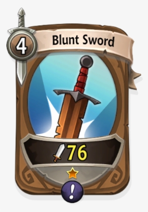 Melee 0 Card Hero Blunt Sword - Melee - 450x560 PNG Download - PNGkit