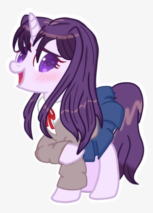 Ponytaku, Blushing, Clothes, Doki Doki Literature Club, - My Little ...