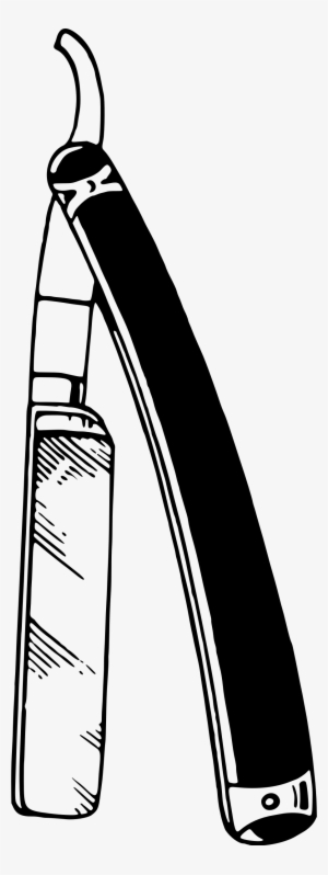 Big Image - Straight Razor Line Art - 901x2399 PNG Download - PNGkit