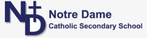 Notre Dame Catholic Secondary School Logo - 687x182 PNG Download - PNGkit