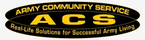 Click Here To Download Logos - Army Community Service Logo - 2550x1063 ...